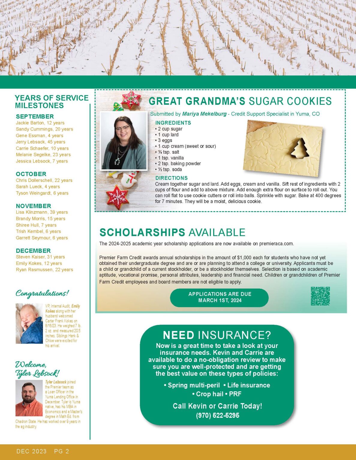 Newsletters | Premier Farm Credit